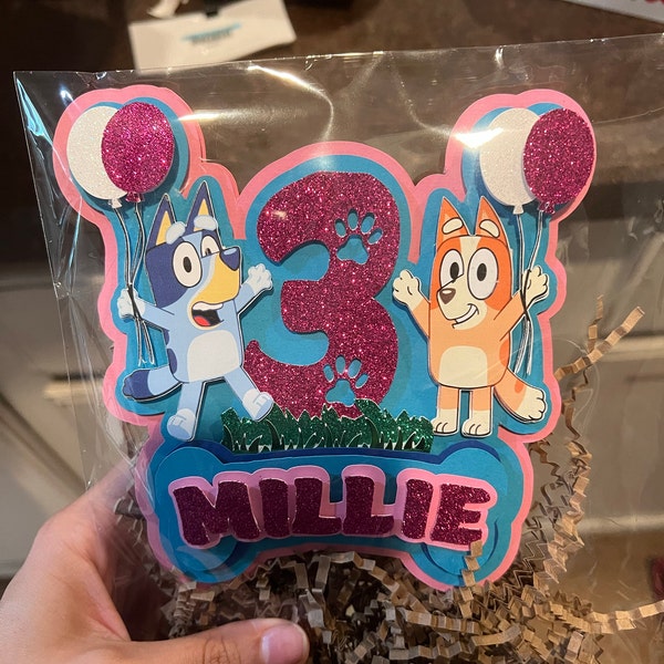 Bluey 3D Cake Topper - Etsy