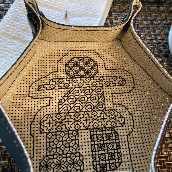 Blackwork Mosaic Needle Book & Scissor Fob. PDF Pattern - Download ...