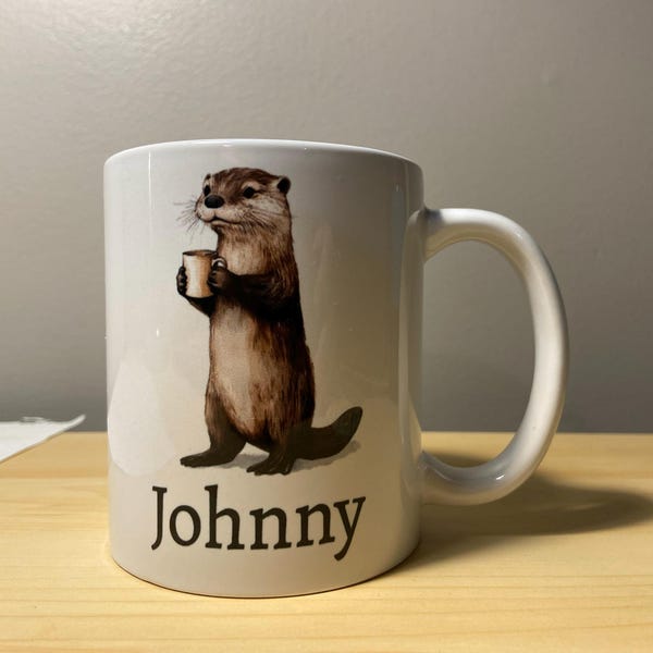 Stained Glass Moose Mug, 11oz Ceramic Wildlife Coffee Mug, Moose Art ...