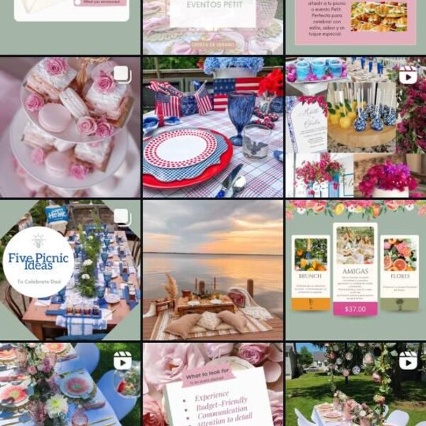 Event Planner Business Instagram Templates, Editable Event Coordinator ...