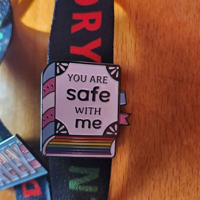 You Are Safe With Me // Enamel Pin // Pride - Etsy