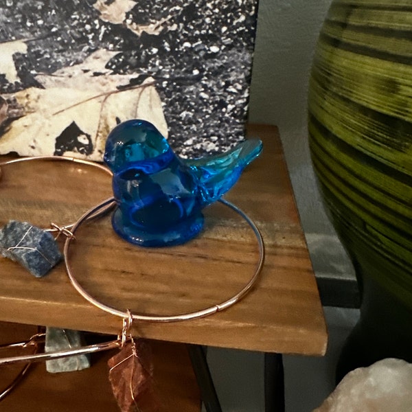 Large Vintage Turquoise Glass Bluebird, Blue Bird of Happiness ...
