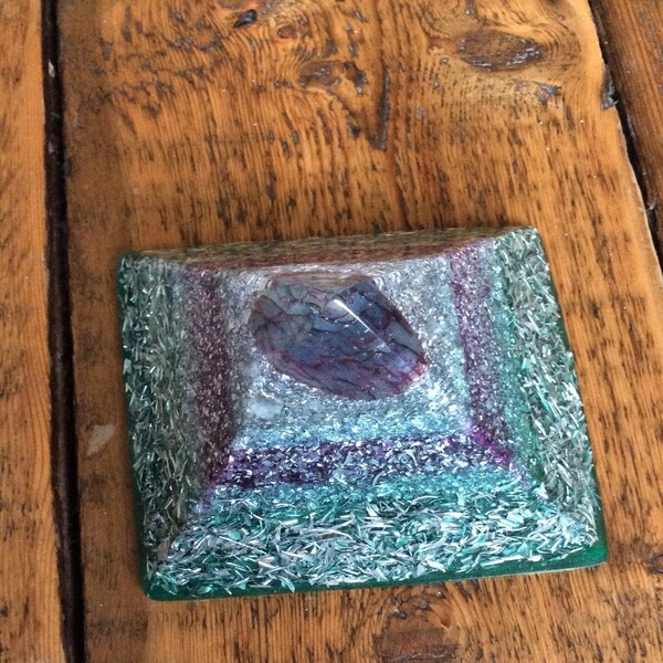 XL Pyramid-lapis-torus Symbol-orgone Energy Generator-24k Gold-copper ...