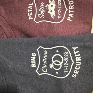 Ring Security Shirt, Ring Bearer Shirt, Wedding Shirt, Bridal Party ...