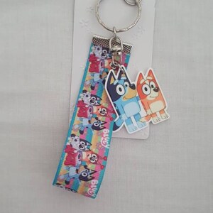 Bluey Inspired Keychain Bluey Resin Planner Keyring. Bluey Bingo Honey ...