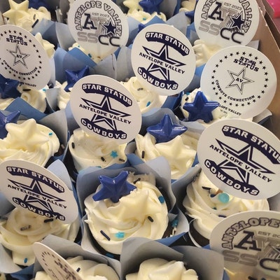 Custom Image Logo Text Cupcake Topper Business Logo Cupcake Topper ...