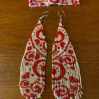 Aurora Borealis North Pole Seed Bead Fringe Earring Pattern, Northern ...