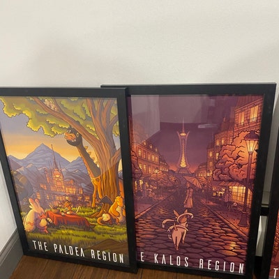 The Hoenn Region Pokemon Anime Video Game Inspired Travel Poster Art ...