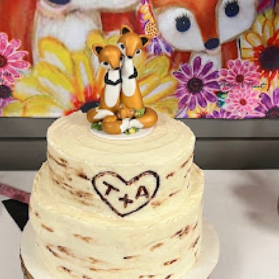 Weasel Wedding Cake Topper Polymer Clay Animal Cake Topper and Keepsake ...