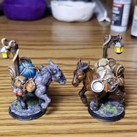 Dnd Pack Mule Mini Tabletop RPG Miniature D&D Figurines Pathfinder ...