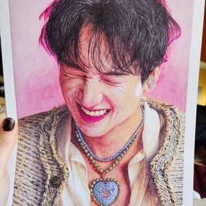 HAN (stray Kids) Drawing A4 Print - Etsy
