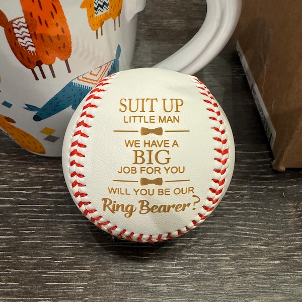 Ring Bearer Proposal Baseball, Ring Bearer Gift, Usher Baseball, Usher ...