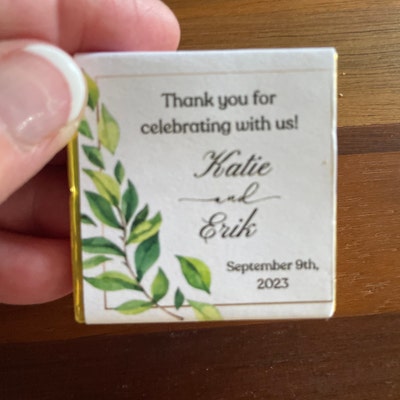 Custom Individually Wrapped Chocolates Business Logo Promotion Favors ...