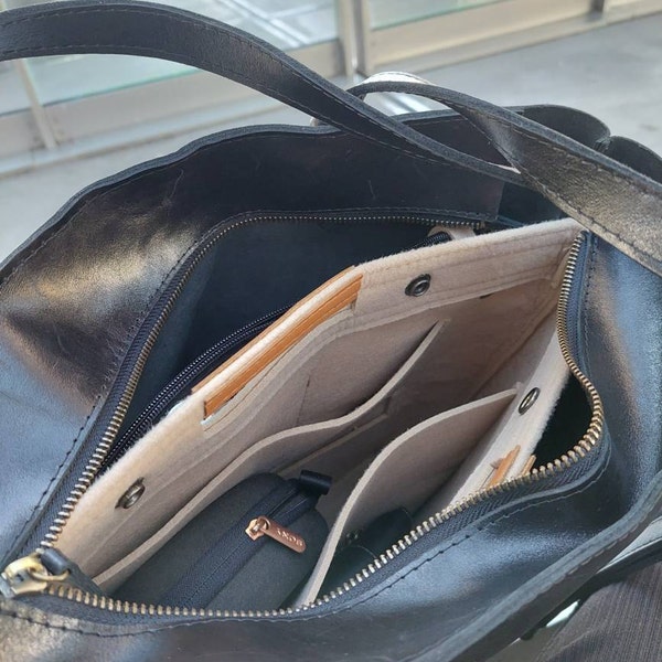 Tote Bag Organizer Insert - Tote Insert Organizer - Shoulder Bag ...