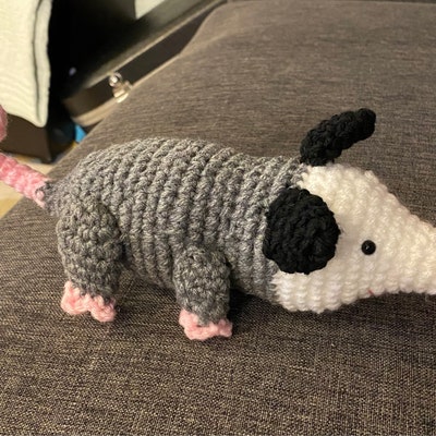 Opossum Crochet Pattern Pdf, Crochet Possum, Crochet Opossum, Amigurumi ...
