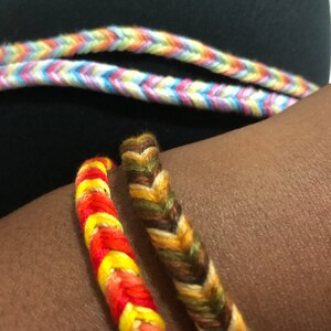 Kumihimo Japanese Braid Rainbow Friendship Bracelets Rope | Etsy