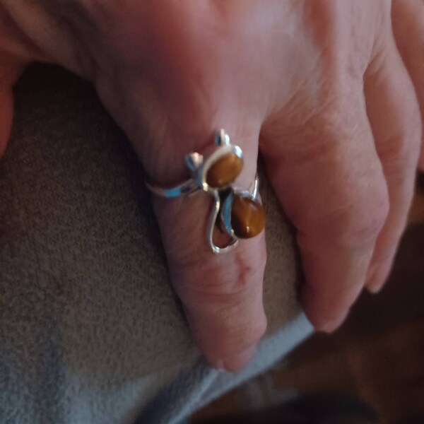 Baltic Amber Ring, Amber Mens Ring, Baltic Amber Men's Ring, Handmade Men's Ring, 925 Sterling ...