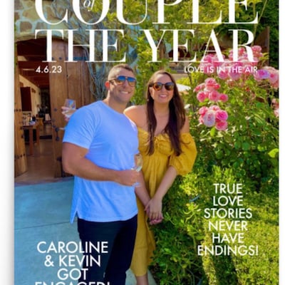 Custom Magazine Cover Gift / Couple of the Year Magazine Cover Art ...