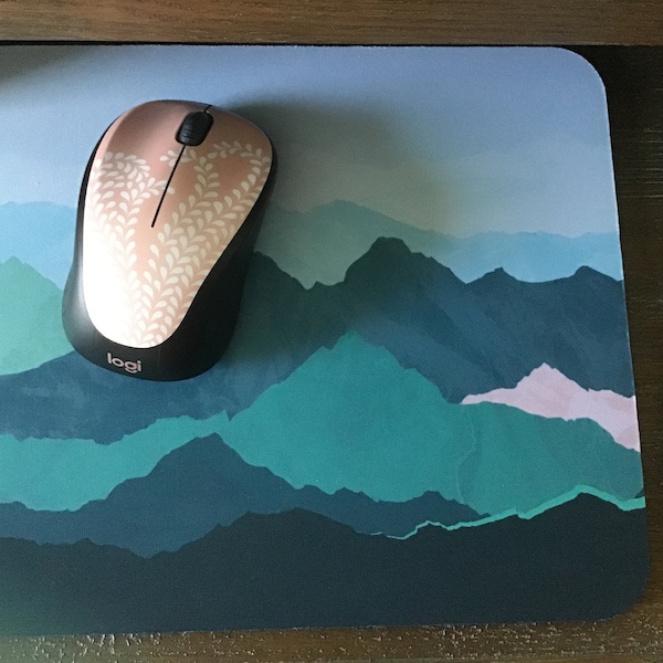 Mouse Pad Rocky Mountains Mouse Pad Mountain Mouse Pad Office Mouse Pad ...