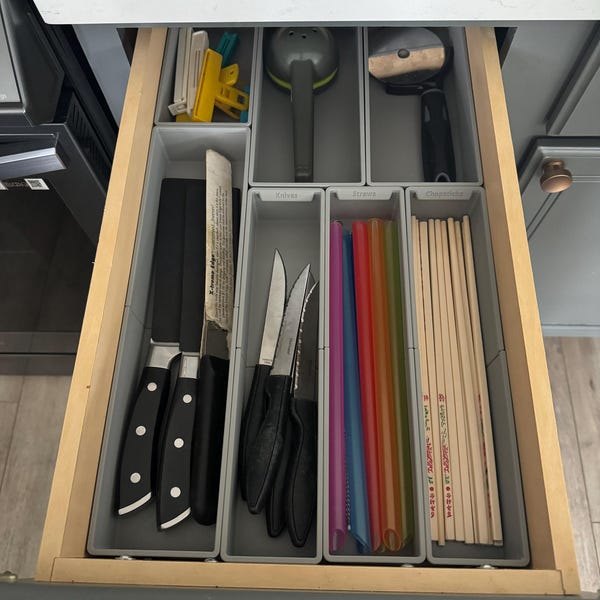 IKEA Alex Drawer Organizer Label Maker Design Set of Bins Custom-sized ...