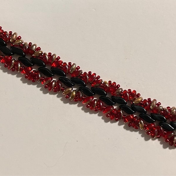 Superduo Beading Tutorial, Stormduo Bracelet Pattern, Bead Pattern ...