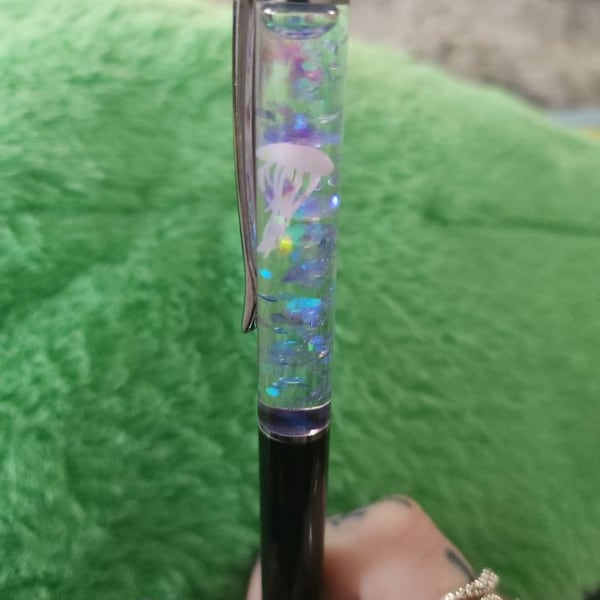 Jellyfish Float Pen, Floating Pen, Liquid Glitter Pen, Gift for Her ...