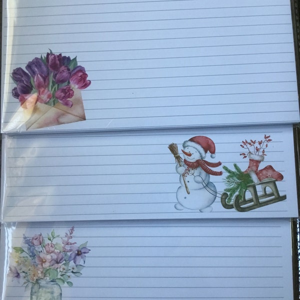 Wildflower Large Notepad, Pretty Notepad Makes a Perfect Stationery ...