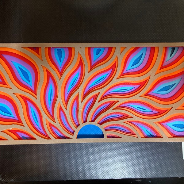 Digital Files-sunrise-cricut SVG-CNC Laser Cut Multilayer 3D Mandala ...