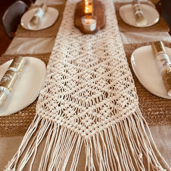 MACRAME PATTERN / Table Runner / Table Cloth / Table Cover / DIY / Pdf ...