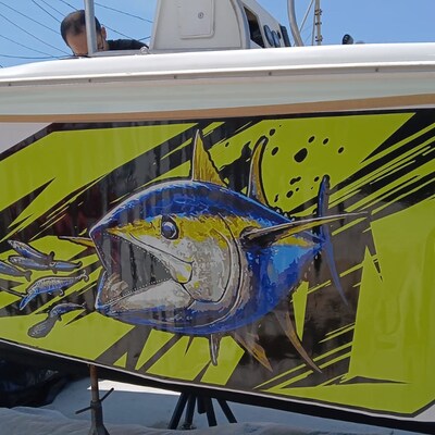 Graphic Boat Decals Compatible With Bowrider Boat Open Sea Sport ...