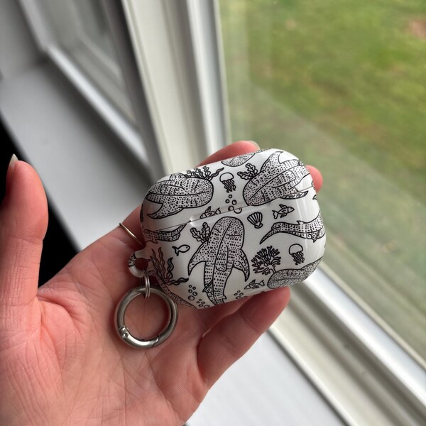 Whale Shark Scatter Coral Reef AirPod AirPod Pro Keychain Case Cover ...