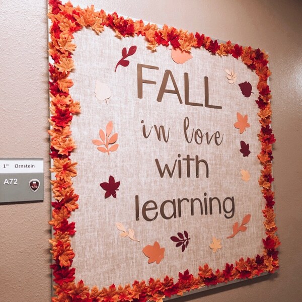 Fall in Love With Learning | Bulletin Board Cutouts Decor - Etsy