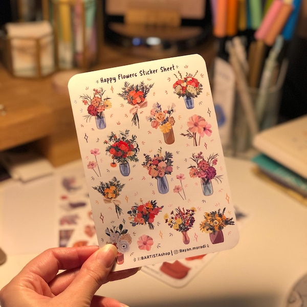 Happy Birthday Sticker Sheet , Journal Sticker, Planner Stickers ...