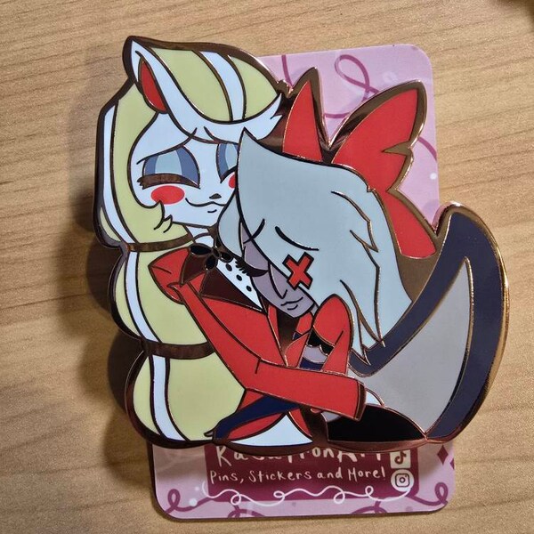 Hazbin Hotel Charlie & Vaggie Enamel 2nd Run! Pin 3” || Chaggie - 2 ...