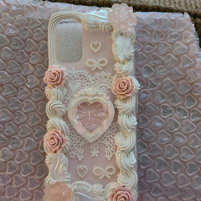 White Portrait Baroque Style Aesthetic Decoden Phone Case for All Brand ...
