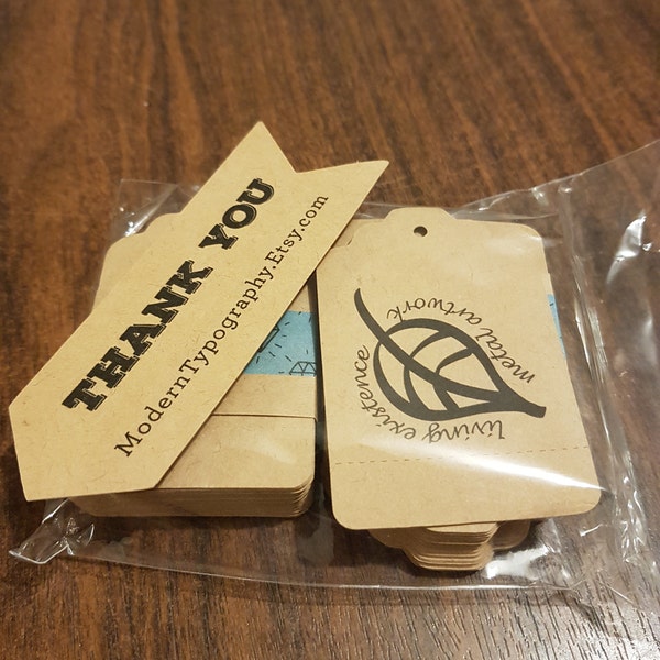 Perforated Price Tags 100 Kraft Paper Brown Retail Tags Ready for ...