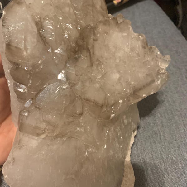 Angel Phantom Quartz Bubble- Amphibole Quartz- Hematite, Limonite ...