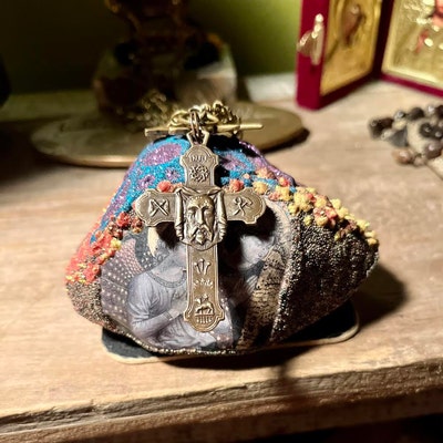 Bronze Holy Face Cross, Face of Jesus VP477 - Etsy