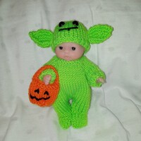 Berenguer Baby Doll Knit Pattern Angel Top Pram Set for 8 Inch Lots to ...