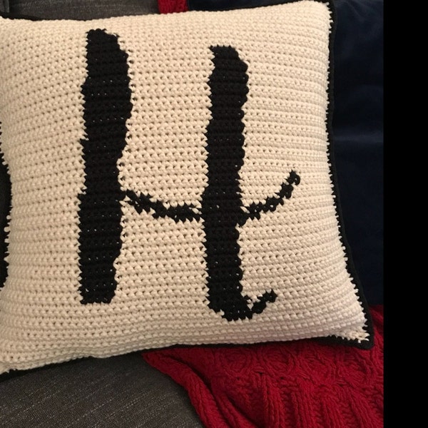 Brixton Monogram Pillow LETTER GRAPH BUNDLES - Etsy
