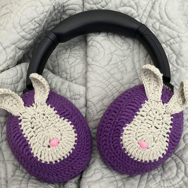 Checkboard Granny Square Airpods Max Headphone Covers | Crochet Airpods ...