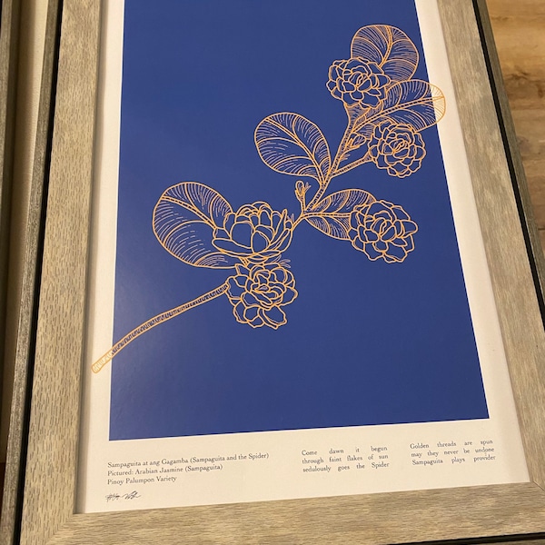 Pinoy Floral Art Print W/ Poem Collection - Etsy