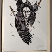Badb Catha - Inktober Art Print - Etsy Canada