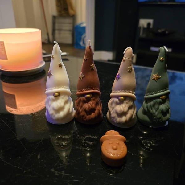 Gonk Christmas Candle: Handcrafted Soy Wax Gnome Candle - Etsy UK