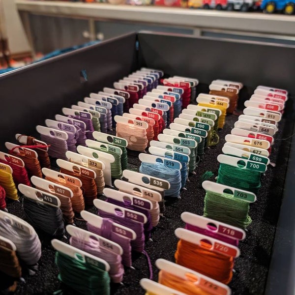 DMC Floss Labels - Solid Color, Floss Image and White. - Etsy