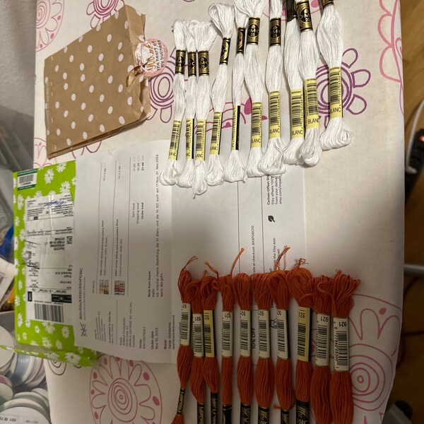 8x Blue DMC Flosses, Dmc Threads, DMC Kit, Dmc Set of Colors, Dmc ...