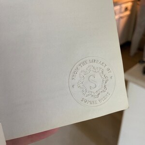 Personalized Rectangle Name and Address Seal Embosser Handheld - Etsy