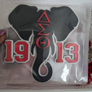 Delta Sigma Theta DST Elephant Wall Art - Etsy