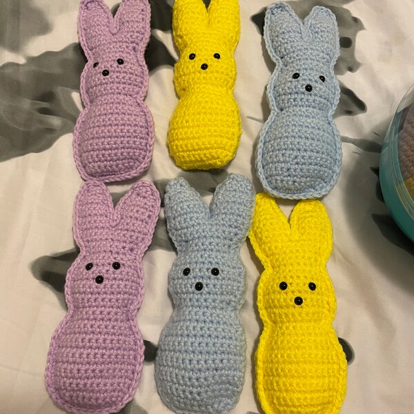 Mini Easter Marshmallow Bunny Crochet Pattern, Mini Easter Marshmallow ...