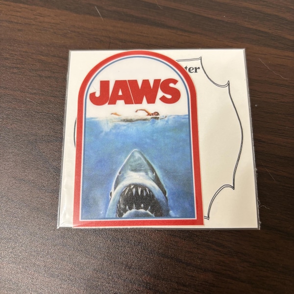 JAWS Vinyl Sticker, Die Cut Color, 3 Inch Tall, Water/weather Resistant ...